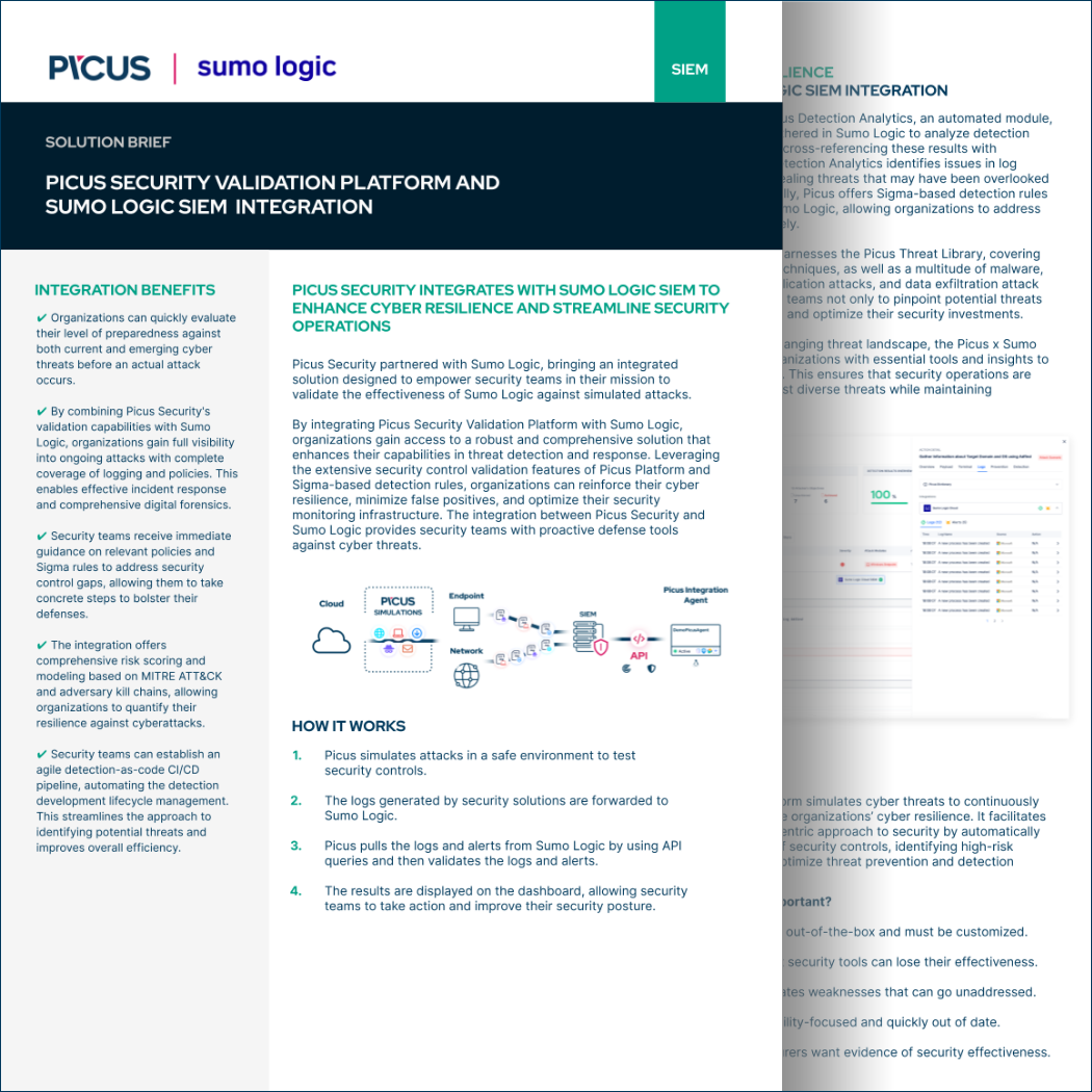 Sumo Logic Integration | Picus